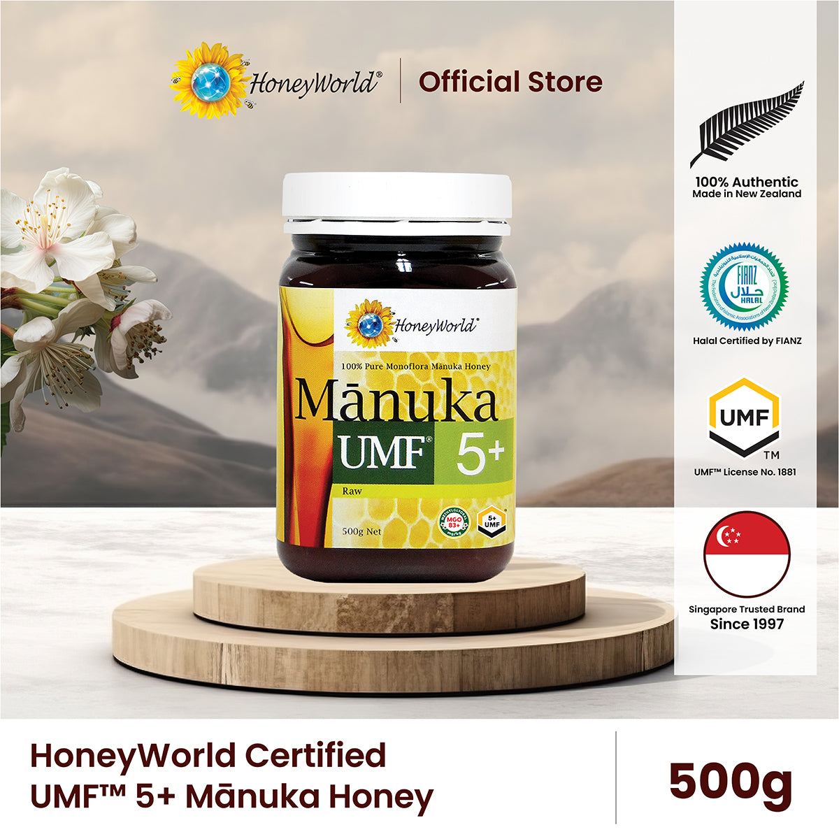 UMF™ 5+ Raw Manuka Honey – HoneyWorld